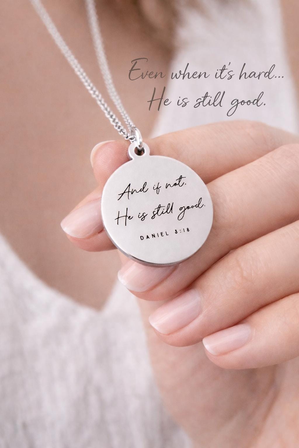 And If Not He is Still Good Bible Verse Necklace, Daniel 3:18 ...
