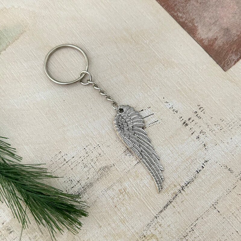 Angel Wing Key Chain - Etsy