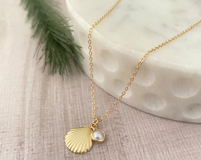 Seashell Summer Beach Gold Jewelry Shell Abalone Conch Pearl Siren ...