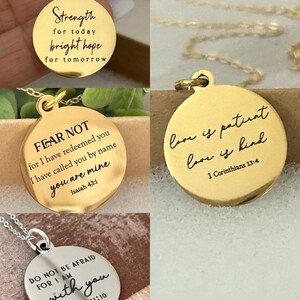Fear Not for I Have Redeemed You, Isaiah 43:1, Bible Verse Charms ...