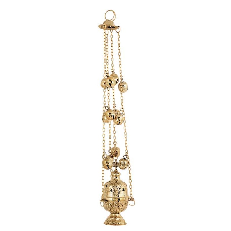 Orthodox Church Liturgy Incense Burner Bronze Greek Thurible Censer ...