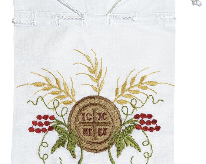 Embroidered Cotton Cloth Pouch for Prosphora Orthodox Communion Bread ...