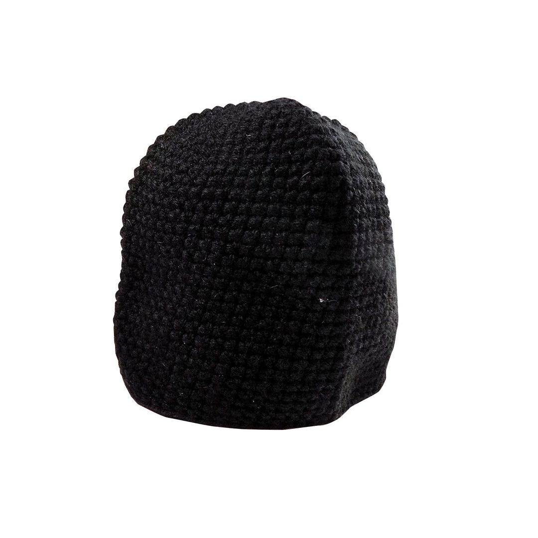 Greek Orthodox Skufia Hat • Hand-knitted Wool • Black Clergy Monk ...