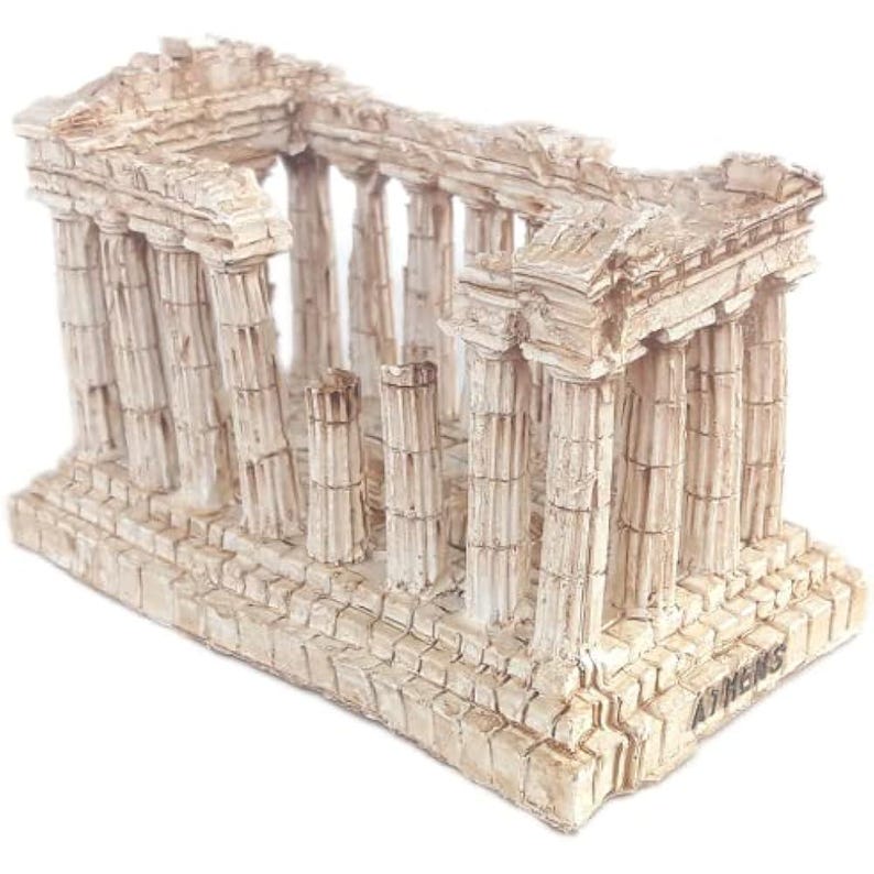 4 3/4" Souvenir Greece Athens Parthenon Acropolis 3D Model Statue ...