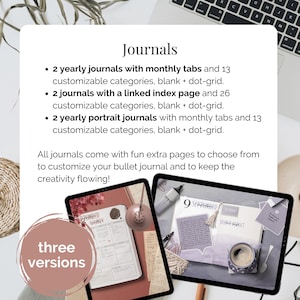 Digital Planner Bundle, Realistic Journals and Realistic Digital ...