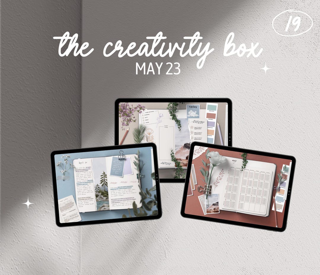 Nr 19 - the Creativity Box - May 2023 - Digital Planner, Digital ...