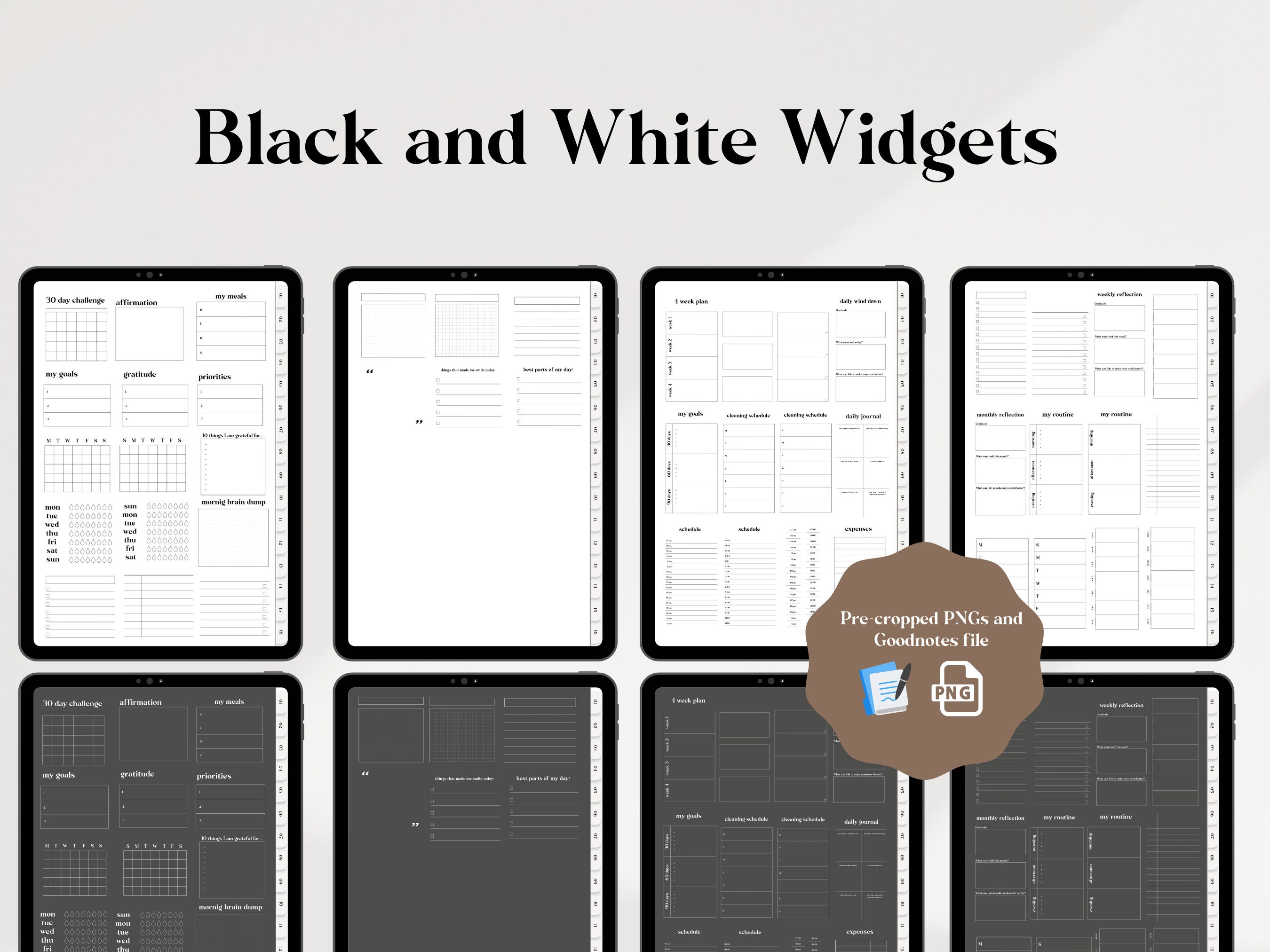 Widget Sticker Pack Digital Sticker Widgets Digital Stickers - Etsy