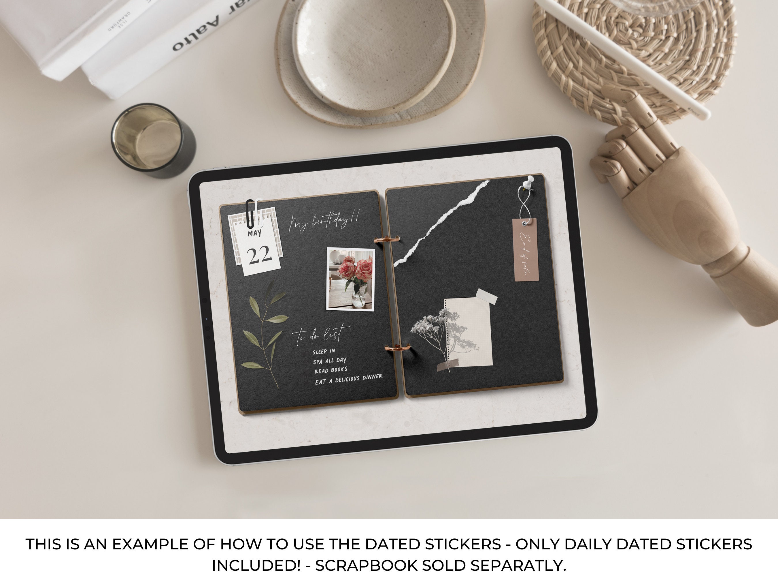 365 Digital Stickers Goodnotes Daily Dated Digital Stickers - Etsy