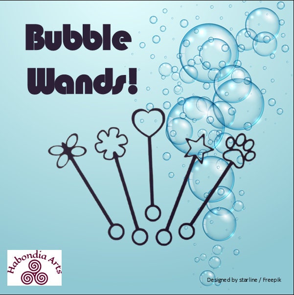 Blowing Bubbles Wand Clip Art