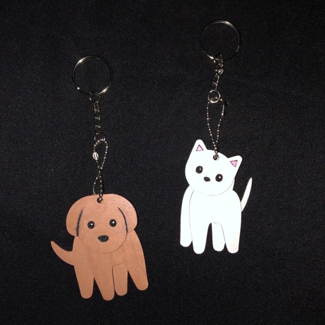 3-layer Cat and Dog Keychain Digital Download SVG PDF DXF Files Plus ...