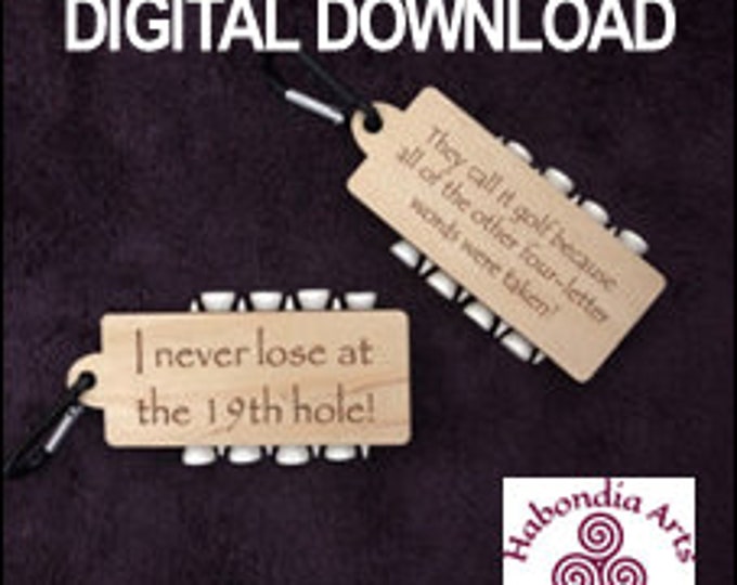 Golf Tee Holder Digital Download SVG, DXF, PDF to Make Your Own With a ...