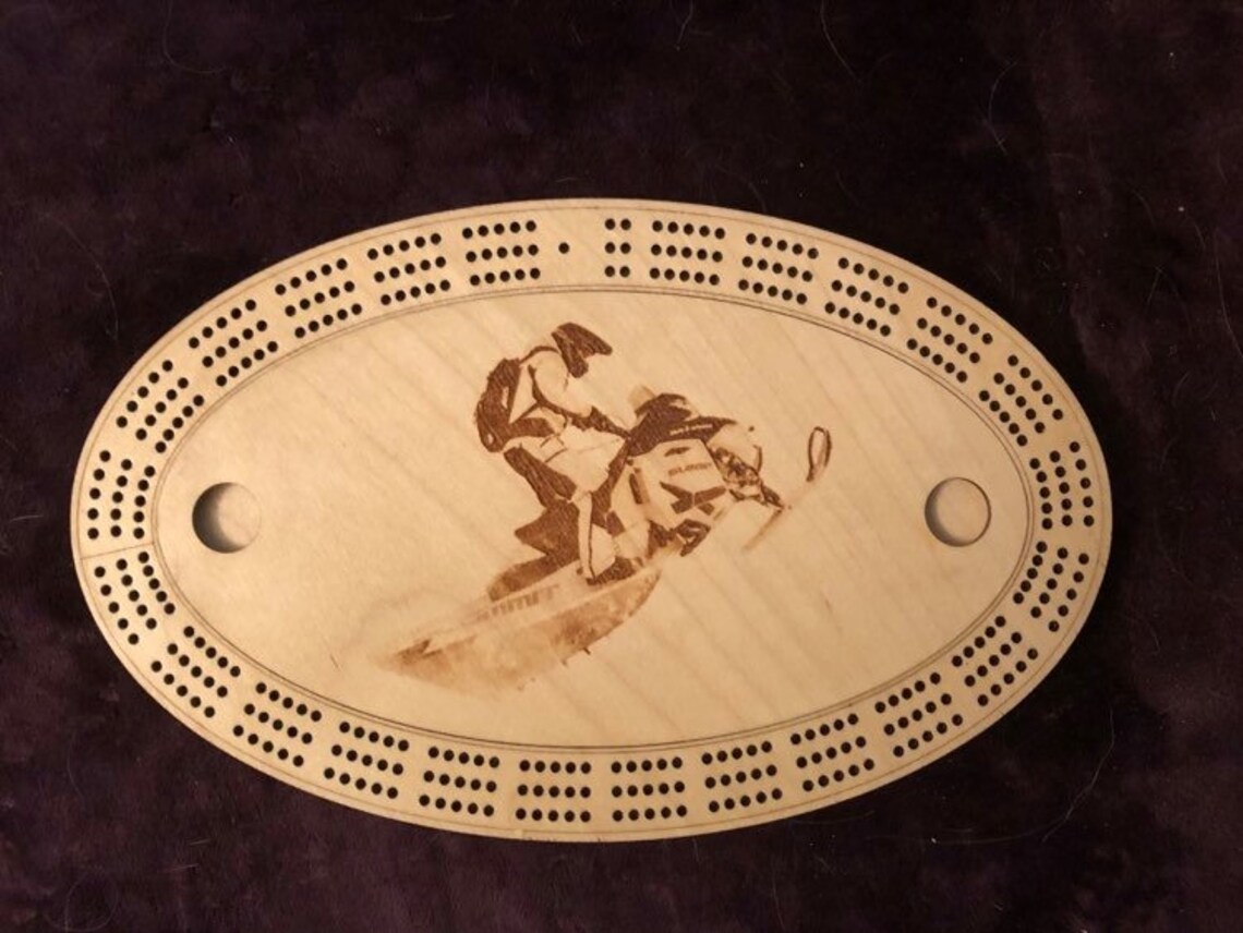 Oval Cribbage Board Digital Download Svg Pdf With Photo And Instructions To Make Your Own On A