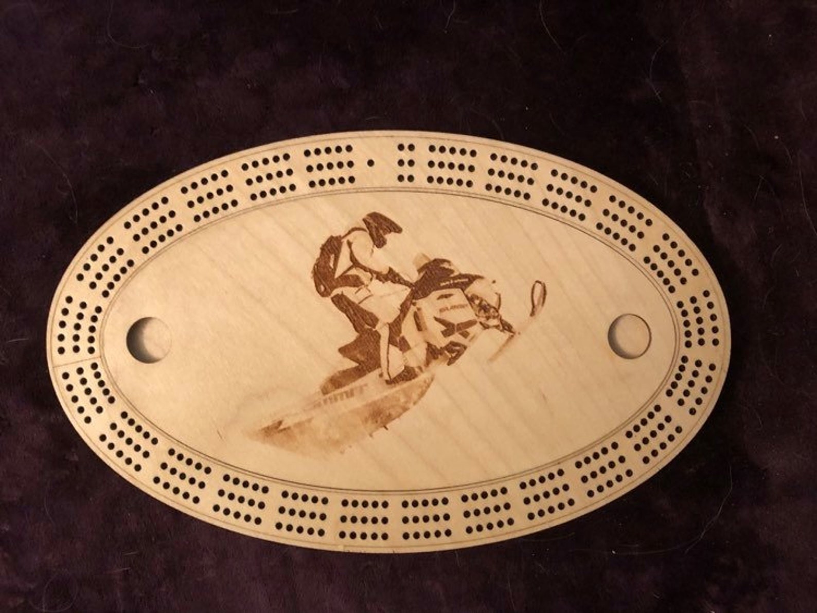 Oval Cribbage Board Digital Download SVG, PDF With Photo and ...