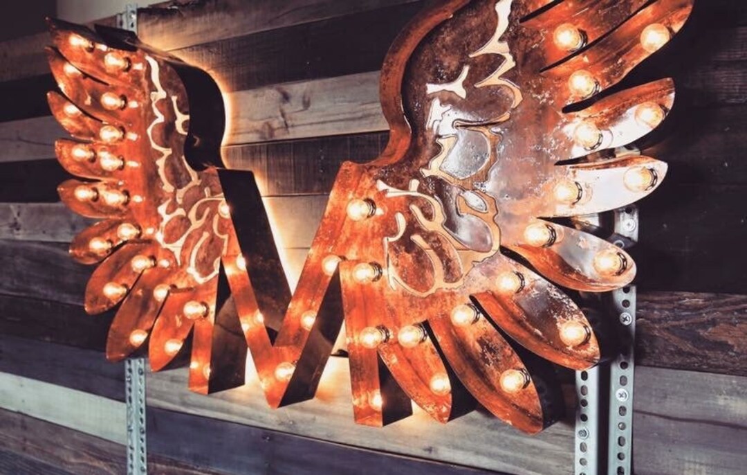 Custom Signs-vintage/weathered Business Logo/name Industrial Corten ...