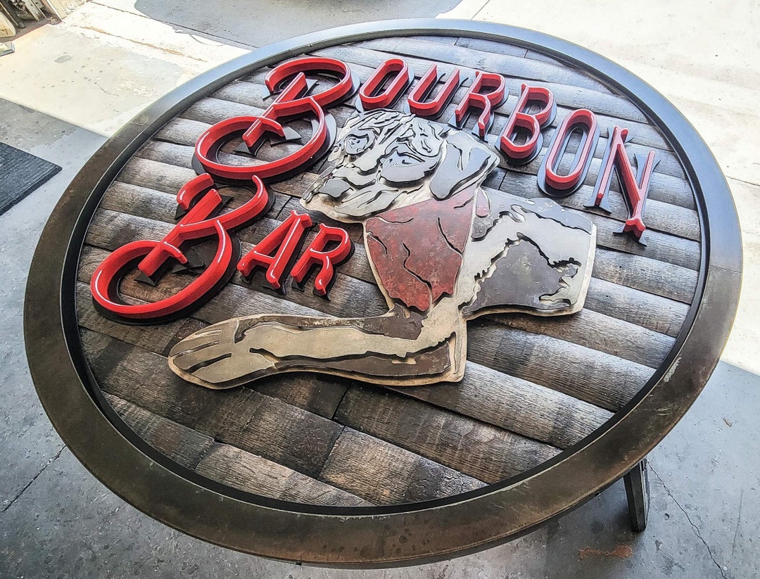 Wooden Backed Signs. Custom Indoors/outdoors. Wine Barrel, Reclaimed ...