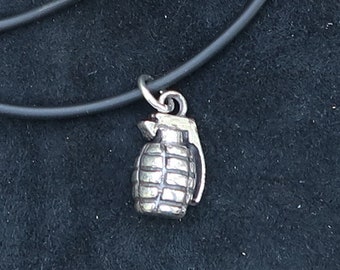 Solid 925 Sterling Silver Grenade Pendant 1 3/4 X 1 - Etsy