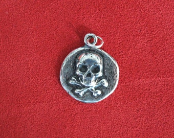 Silver pirate coin | Etsy