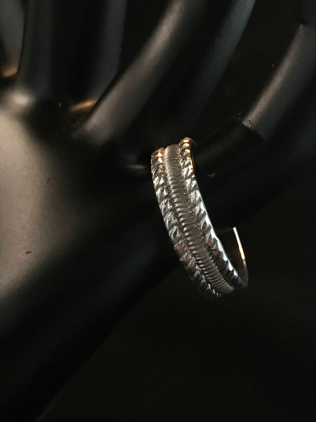 Silver Rope Pattern Ring - Etsy