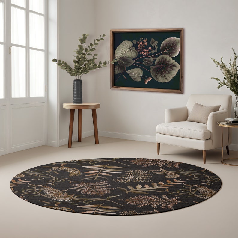 PSD Round Rug Mockup, Photoshop Smart Object Home Decor Mock W ...