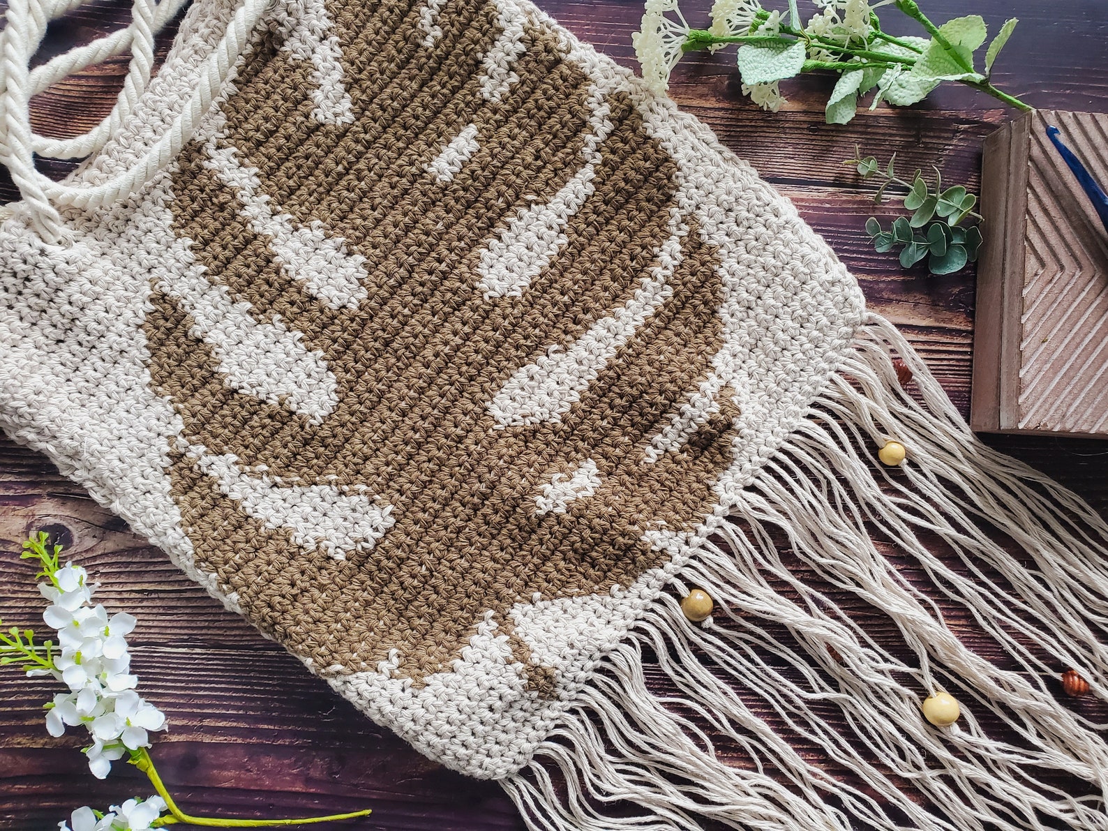Botanical Bag Tapestry Crochet Pattern - Etsy