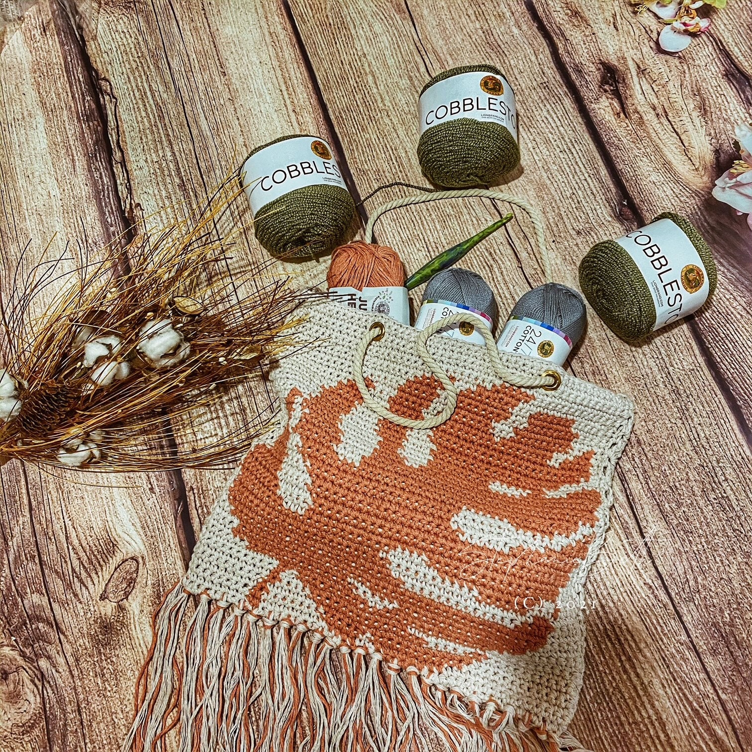 Botanical Bag Tapestry Crochet Pattern - Etsy