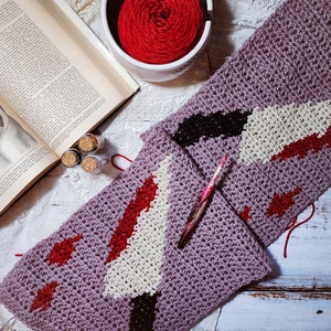 Slasher Flick Crochet Scarf Pattern - Etsy