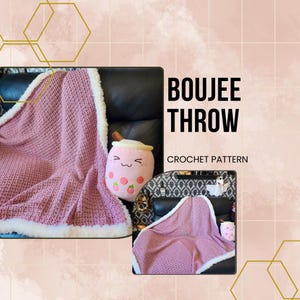 Boujee Throw Crochet Pattern - Etsy