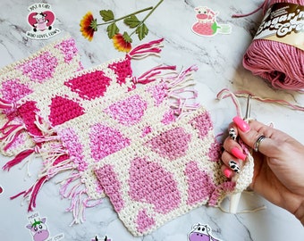 Strawberry Mug Rug - Etsy