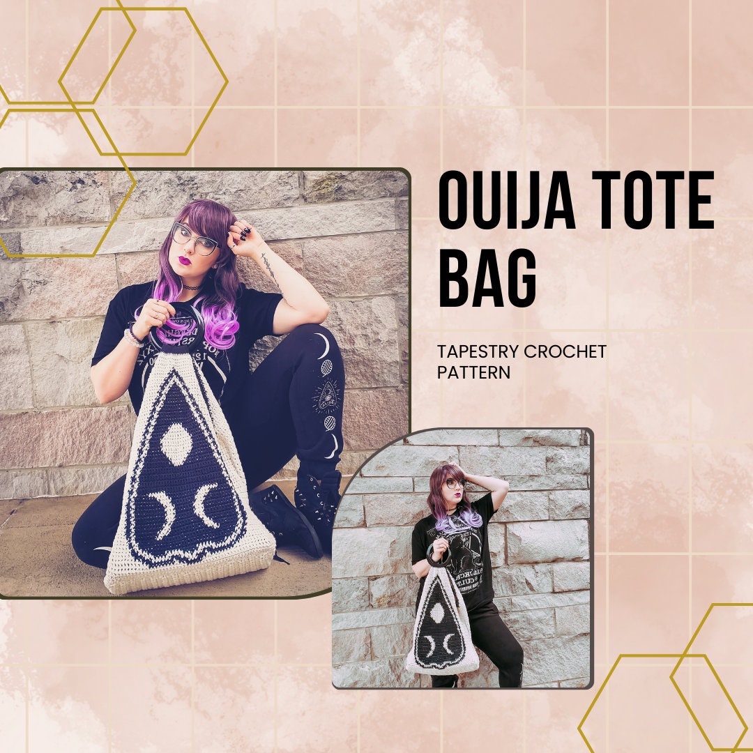 Ouija Tote Bag, Crochet Pattern - Etsy