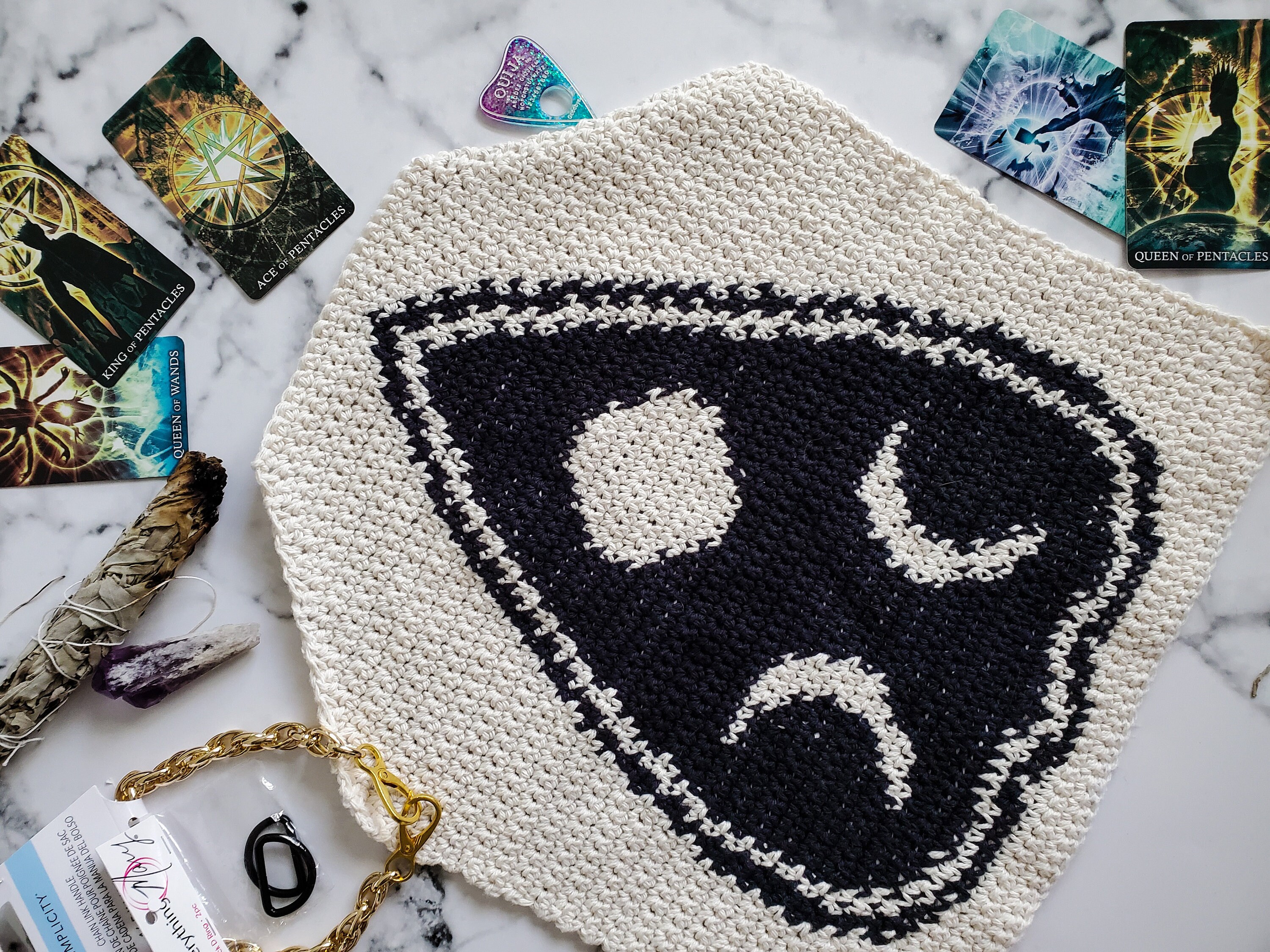 Ouija Tote Bag, Crochet Pattern - Etsy