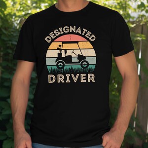 Designated Driver Unisex T-shirt, Golf Cart Jersey Tshirt, Golfer Short ...