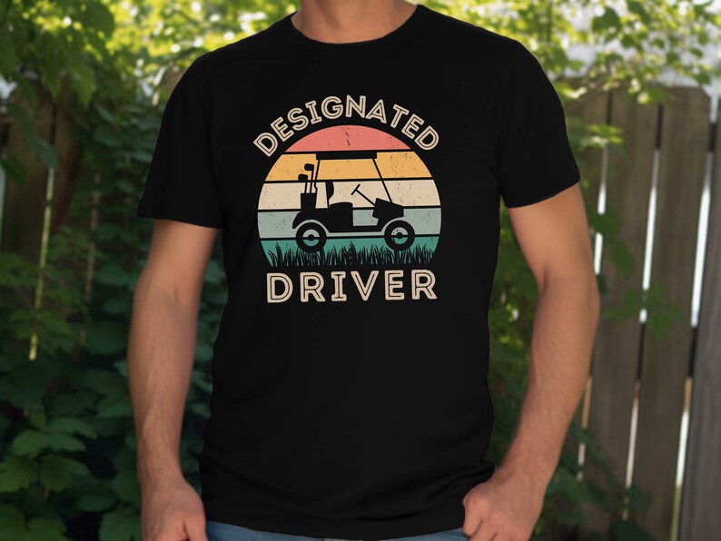 Designated Driver Unisex T-shirt, Golf Cart Jersey Tshirt, Golfer Short ...