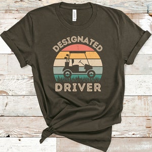 Designated Driver Unisex T-shirt, Golf Cart Jersey Tshirt, Golfer Short ...