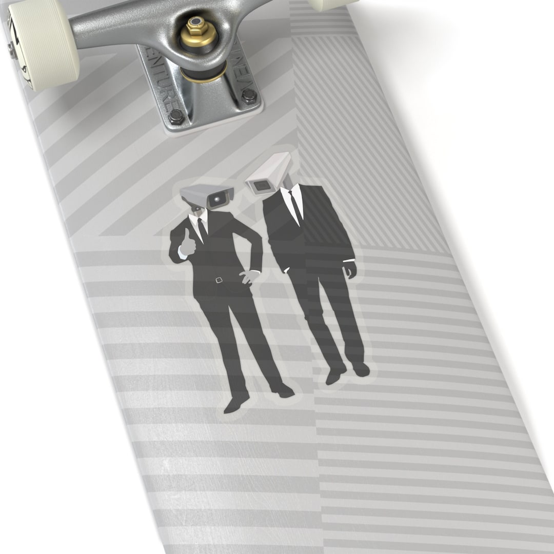 Cameraman Stickers, Transparent Vinyl Sticker, Skibidi Toilet Notebook ...