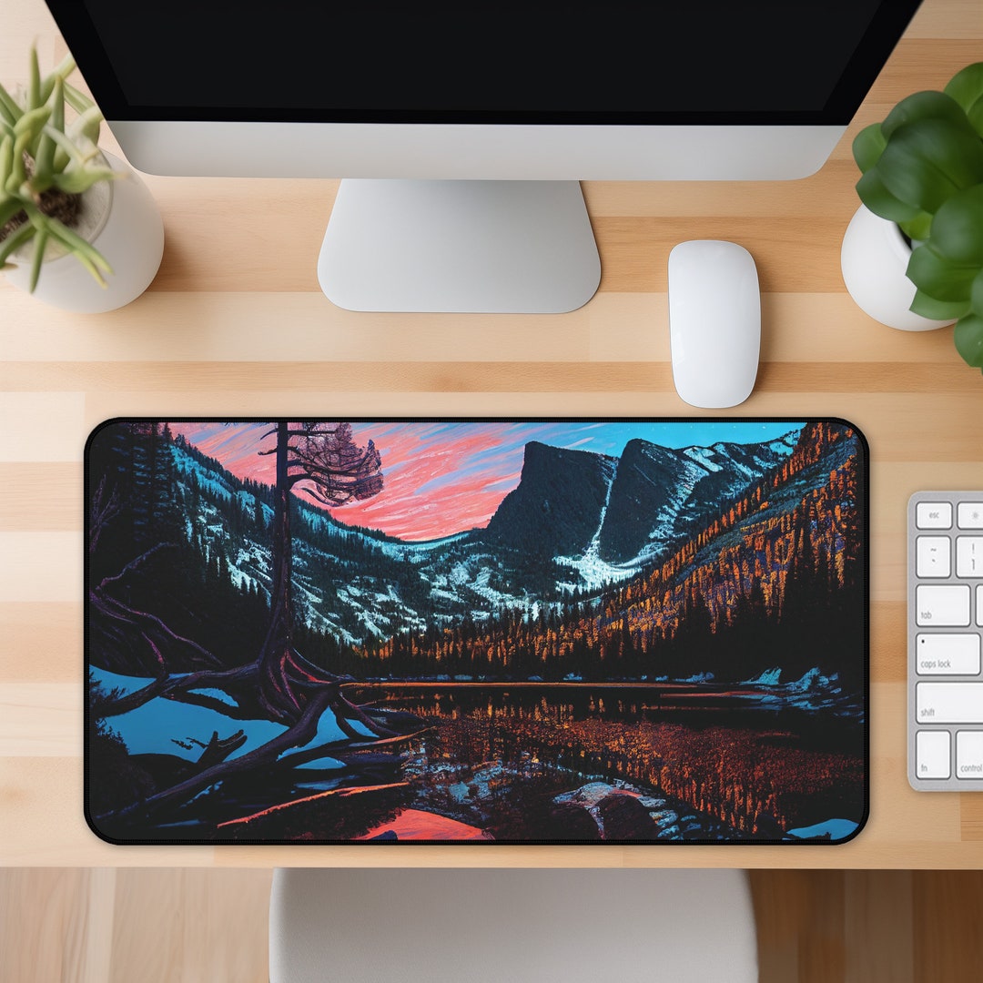 Rocky Mountain National Park Desk Mat Colorado Deskmat Sunset Office ...