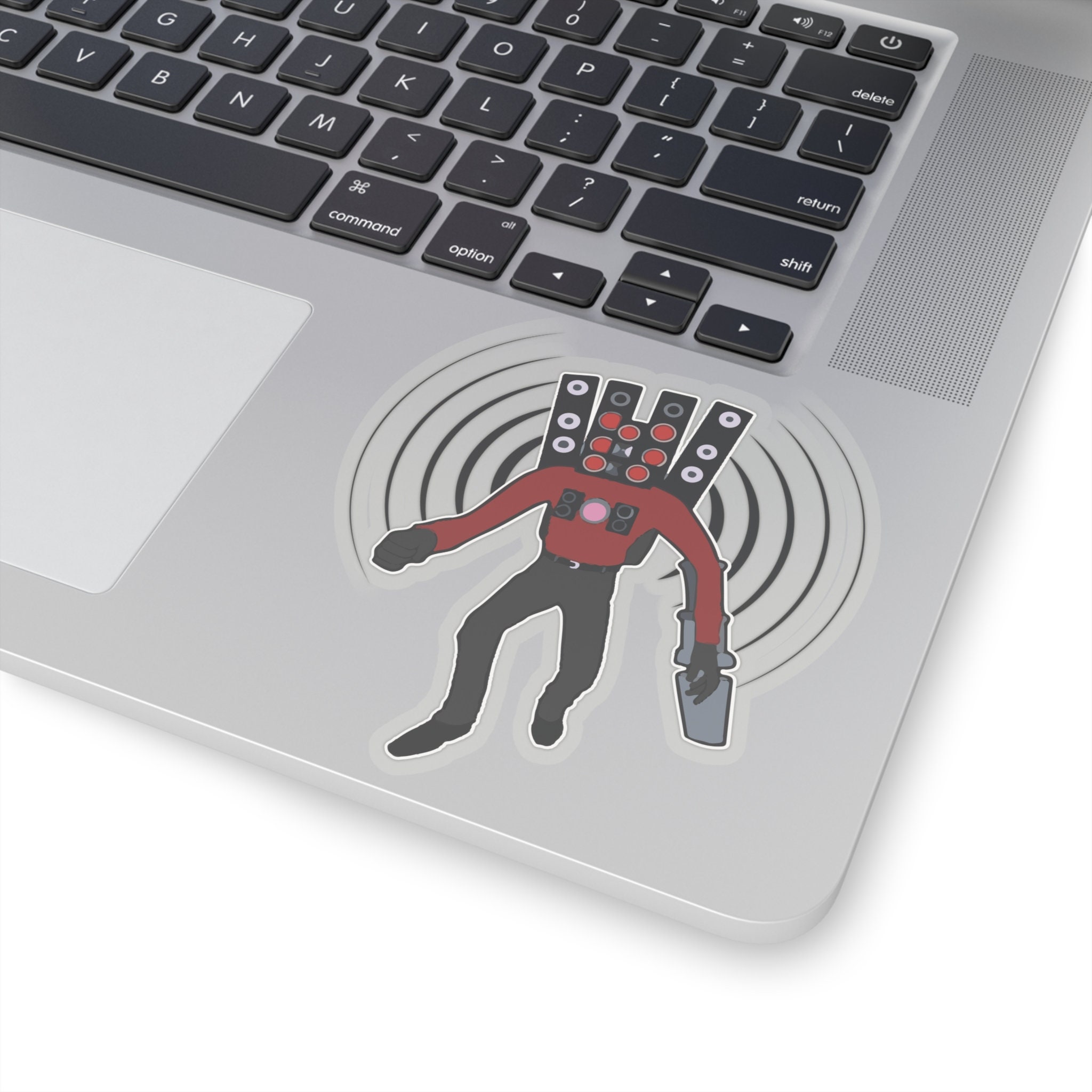 Titan Speakerman Stickers, Transparent Vinyl Sticker, Skibidi Toilet ...