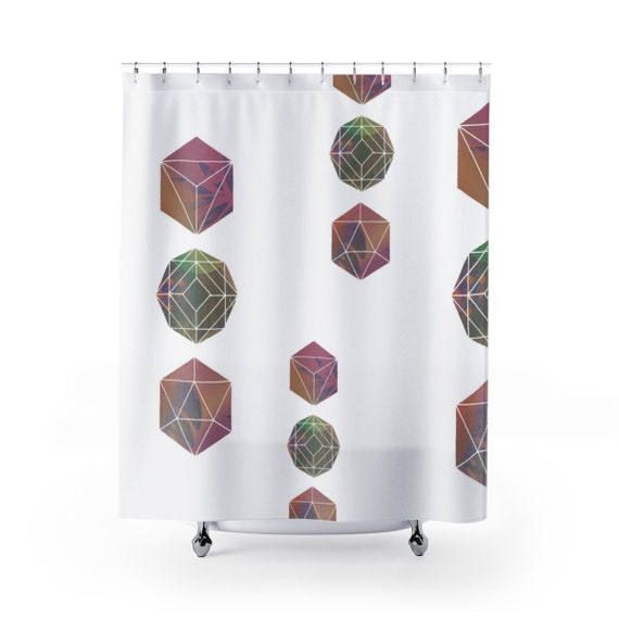 Magic the Gathering D20 Dice Shower Curtains Bathroom - Etsy