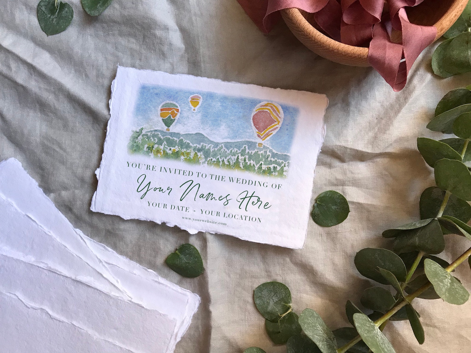 Custom Watercolor Wedding Invitation Personalized Watercolor - Etsy