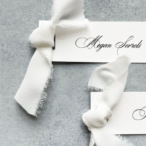 Minimalist Wedding Placecards, Simple Place Setting Name Cards With ...