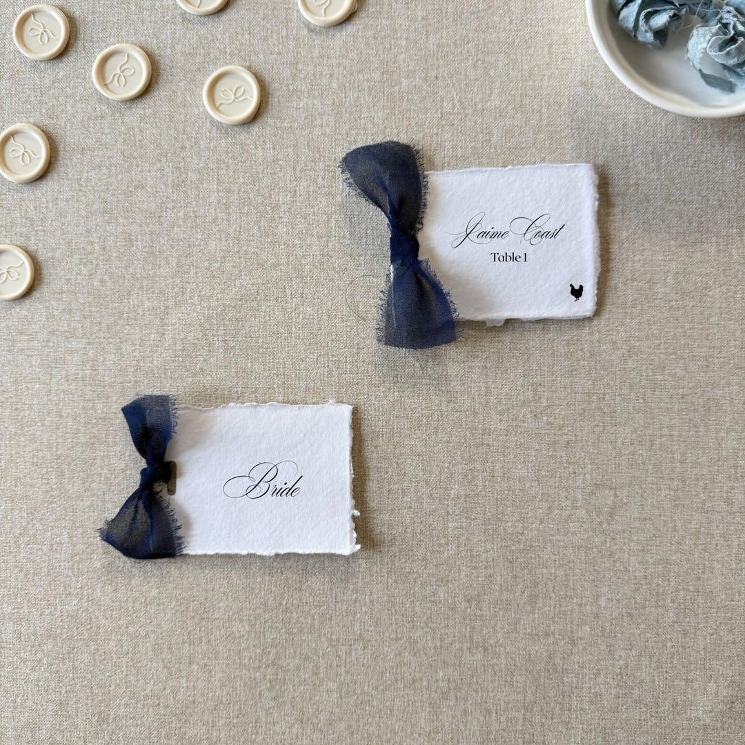 Navy Place Cards Wedding Printed, Navy Blue Name Cards Wedding, Place ...
