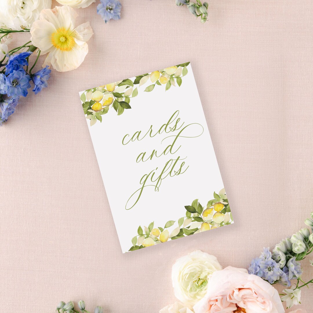 Baby Shower Sign Green, Baby Shower Sign Bundle, Engagement Sign Lemon ...