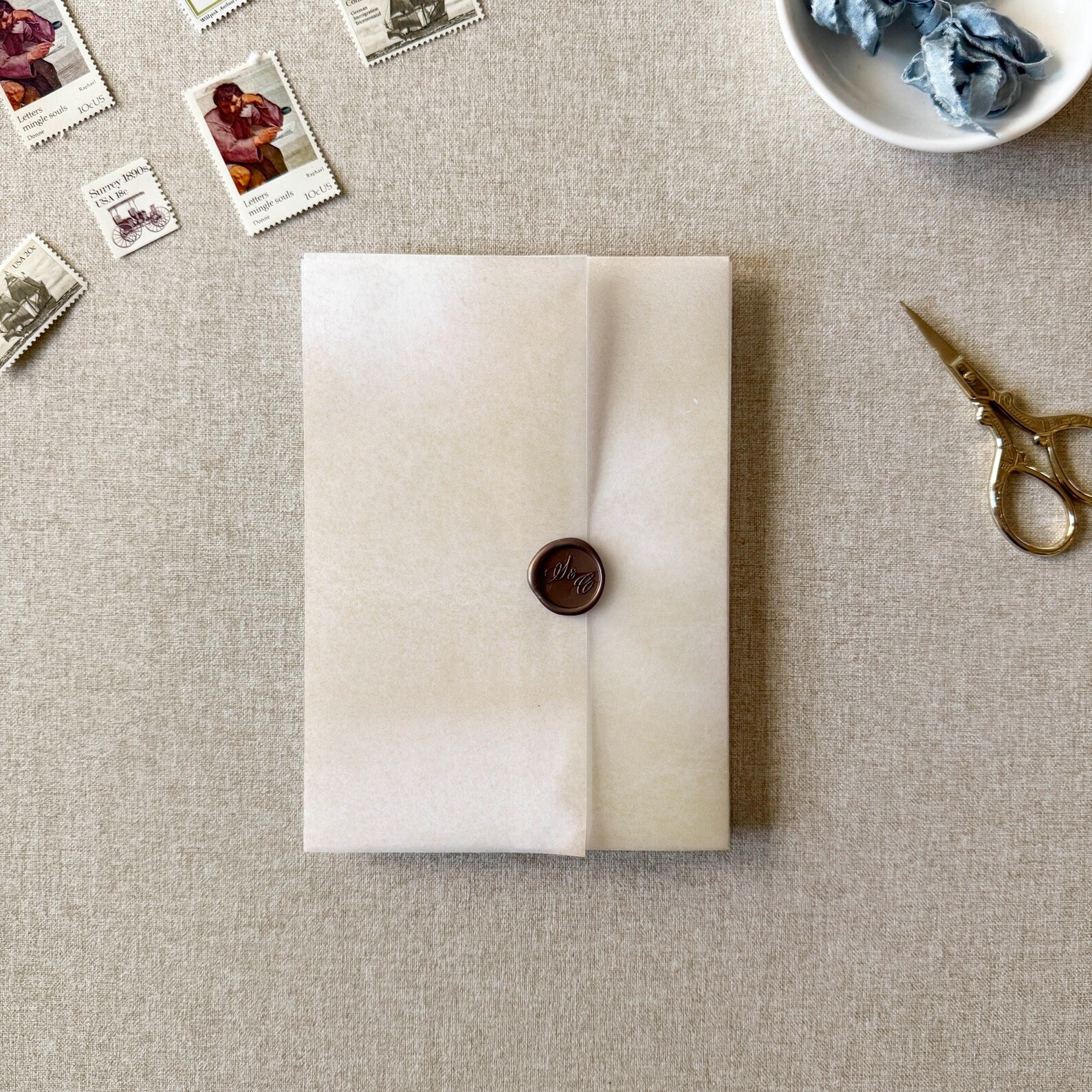 Tan Garden Vellum Overlay for Wedding Invite, Vellum Inserts Rsvp ...