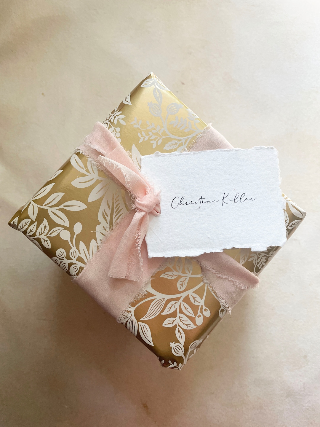 Holiday Gift Tags Christmas, Deckled Edge Tag for Gifts, Handmade Gift ...