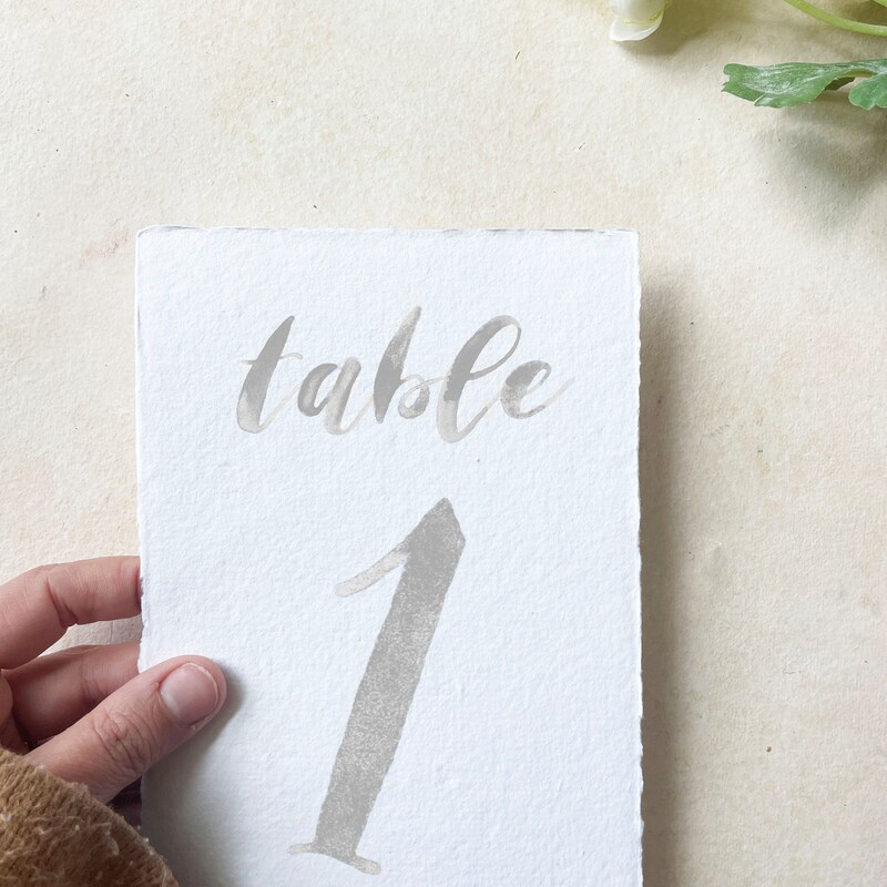 Modern Table Numbers - Etsy