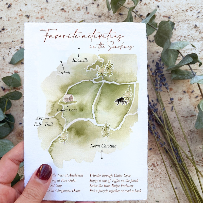 Watercolor Map - Etsy