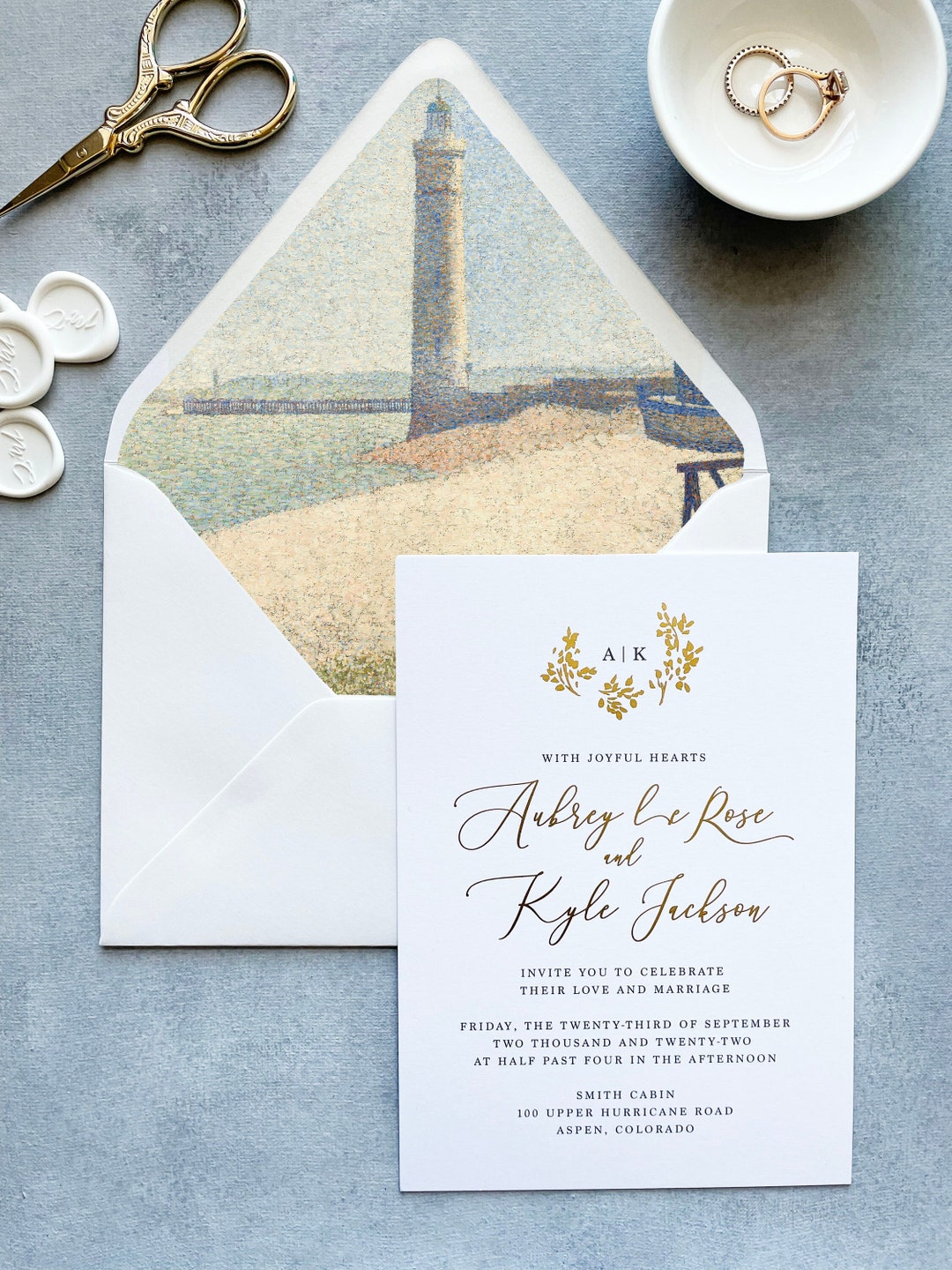 Fine Art Envelope Liner and Printing, A7 Envelope Insert, Painting ...
