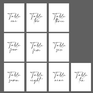 Elegant Table Numbers Wedding, Handmade Paper Table Number Cards ...