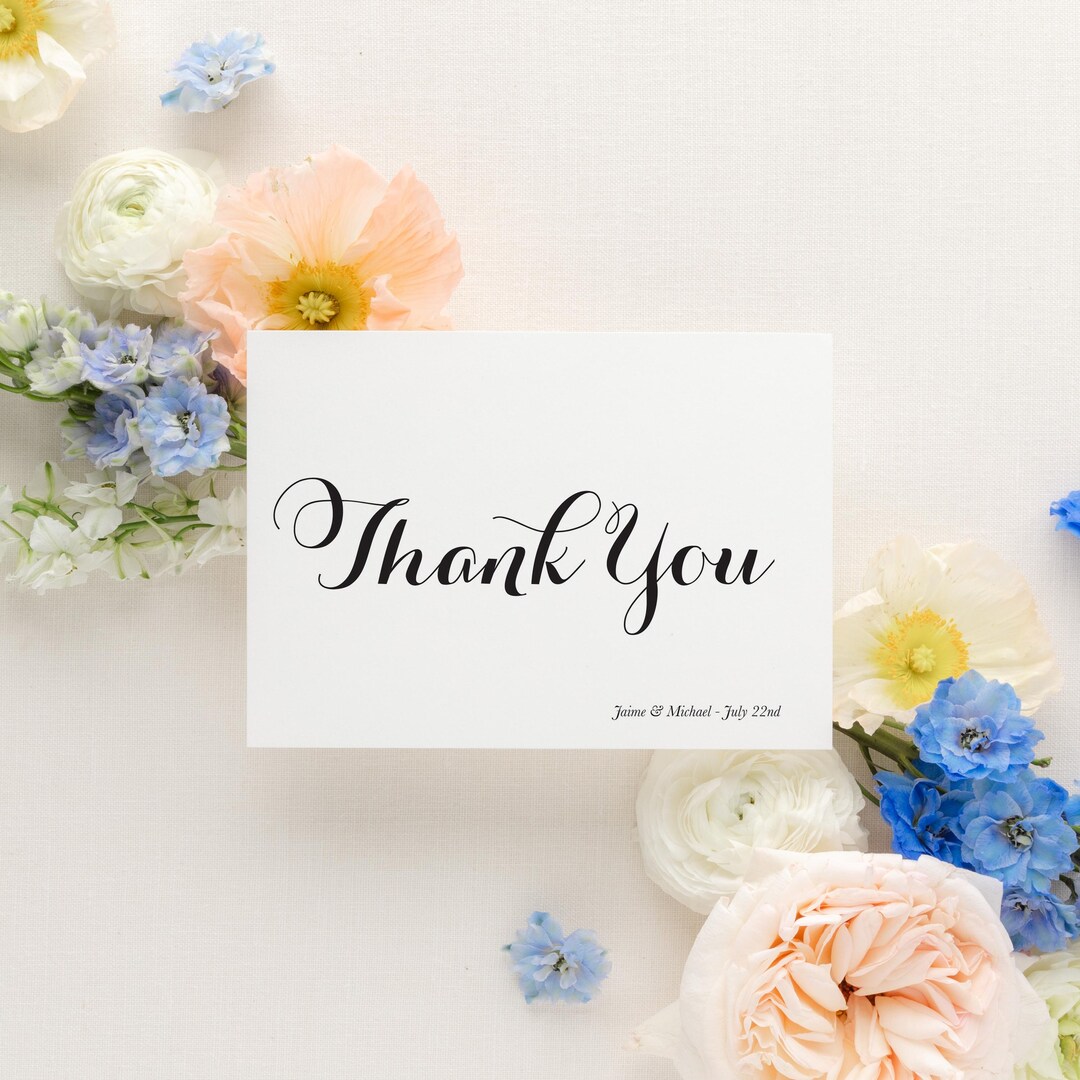 Custom Thank You Cards Baby Shower, Wedding Thank You Card Christmas ...