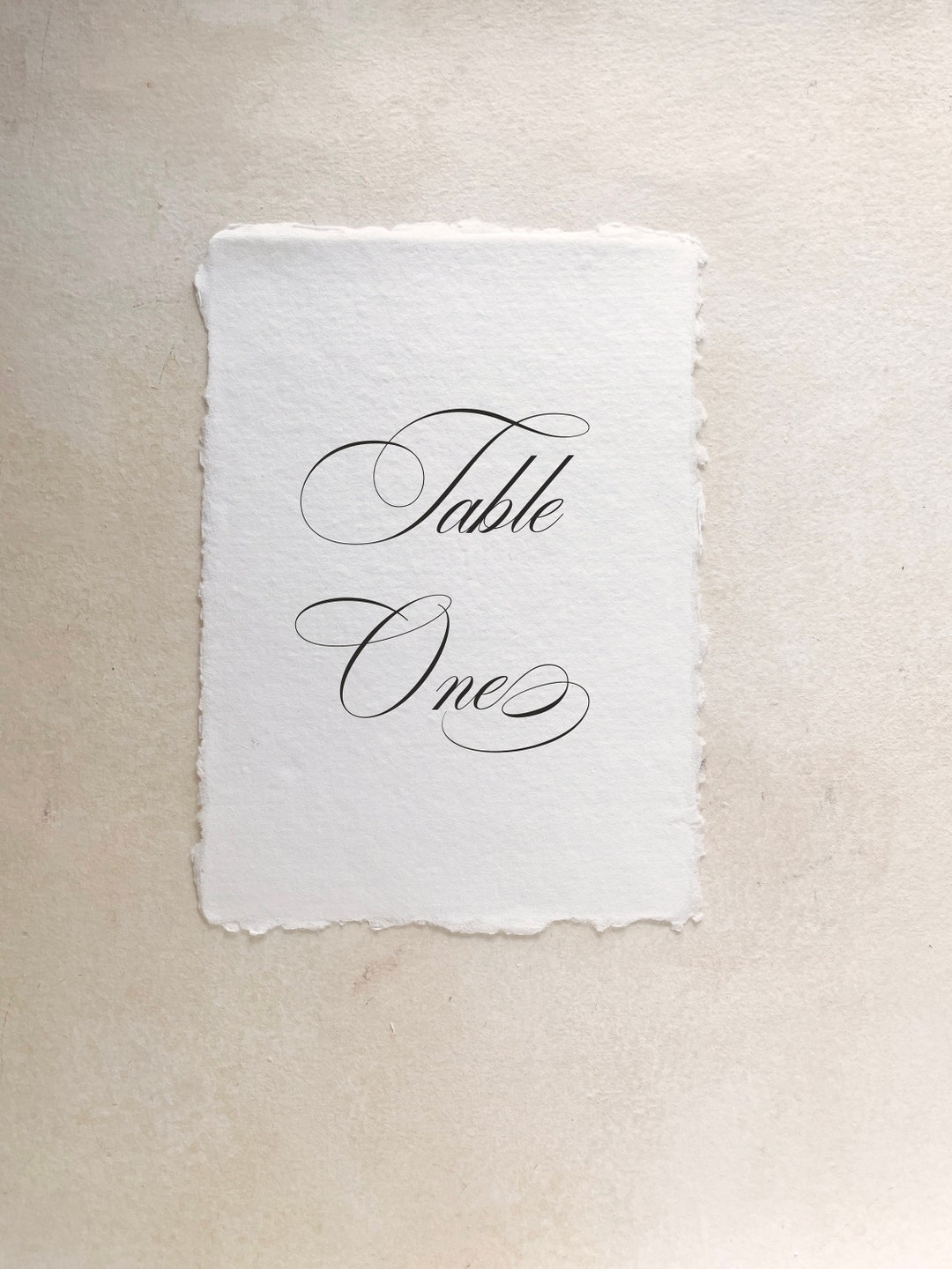 Handmade Paper Table Number Cards Elegant Table Numbers - Etsy