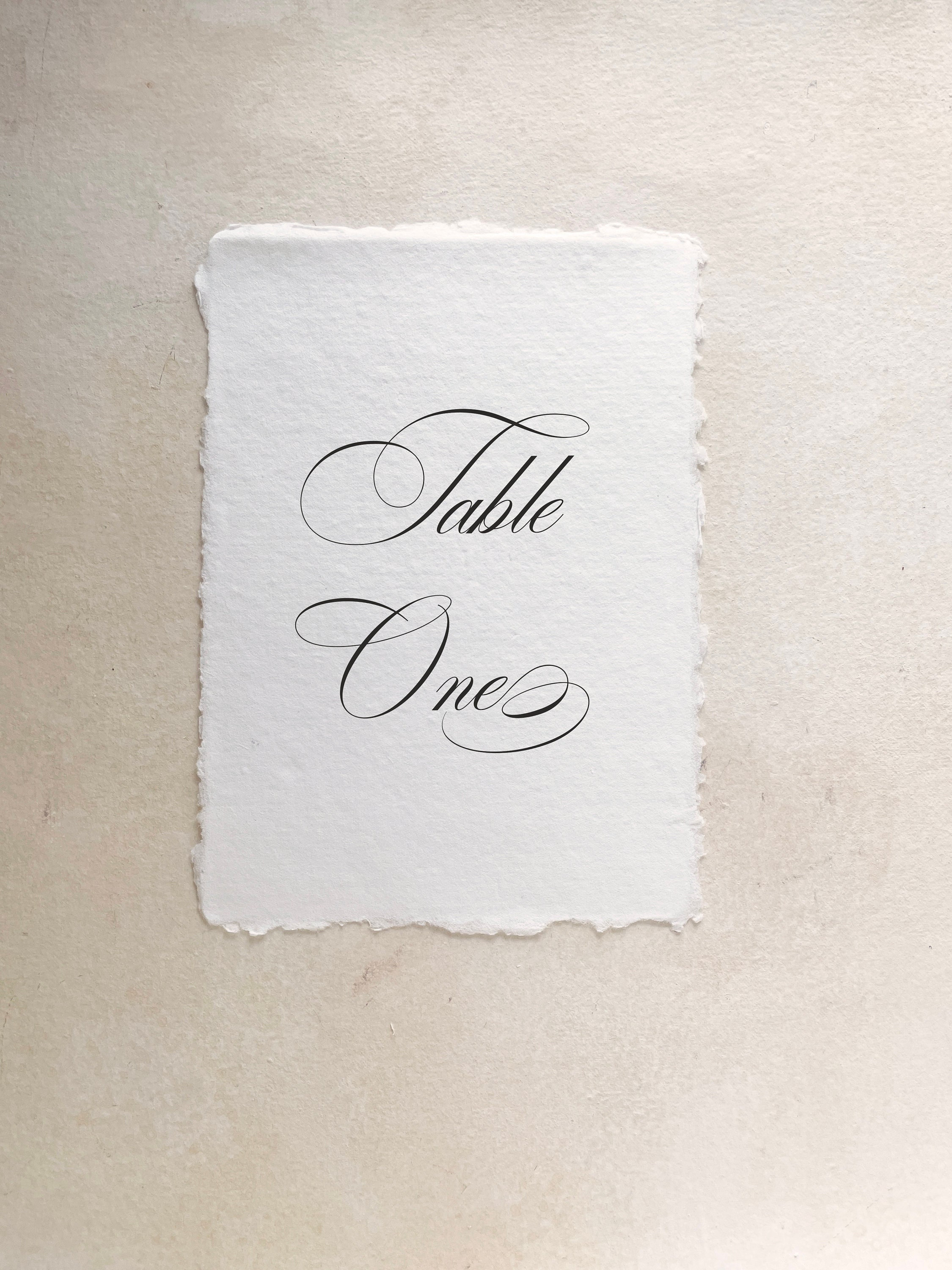 Handmade Paper Table Number Cards Elegant Table Numbers - Etsy